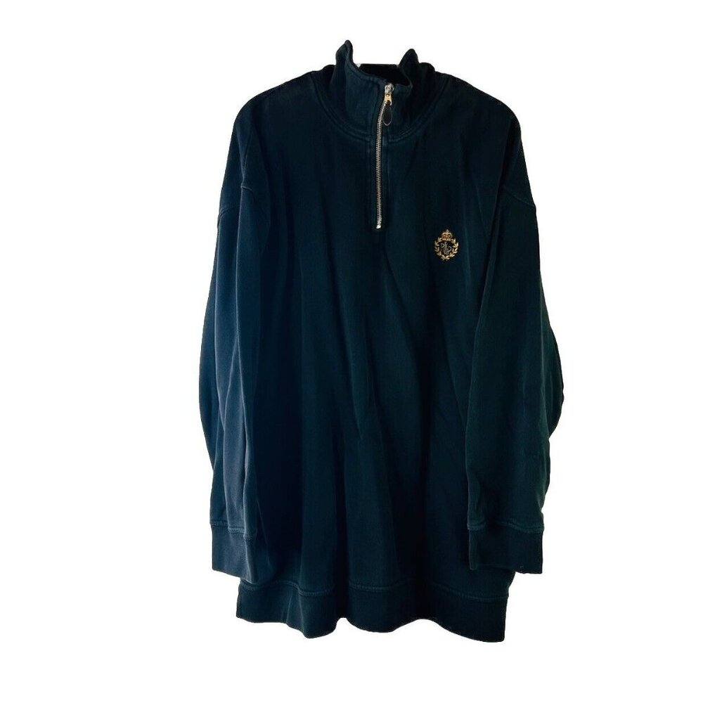 Lauren Ralph Lauren Monogram Crest 1/2 Zip Sweater Sw… - Gem